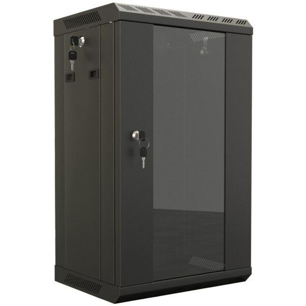 Шкаф Hyperline TDB-6U-GP-RAL9004: купить в интернет магазине Регард ...