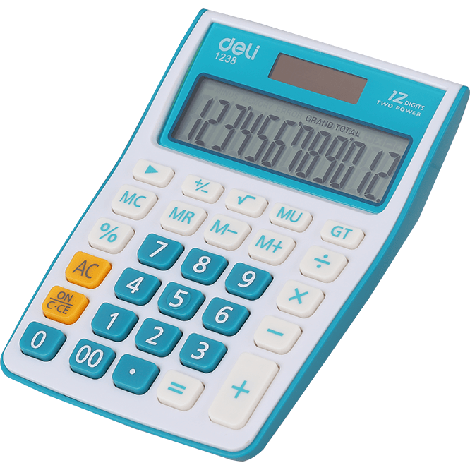 Калькулятор Deli E1238 Blue: купить в интернет магазине Регард Москва ...