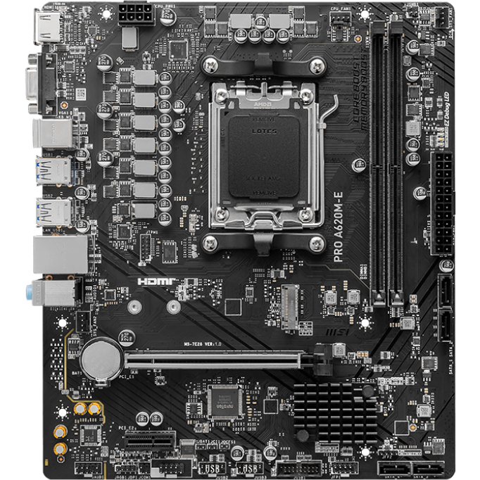 Материнская плата MSI PRO A620M-E: купить в интернет магазине Регард ...