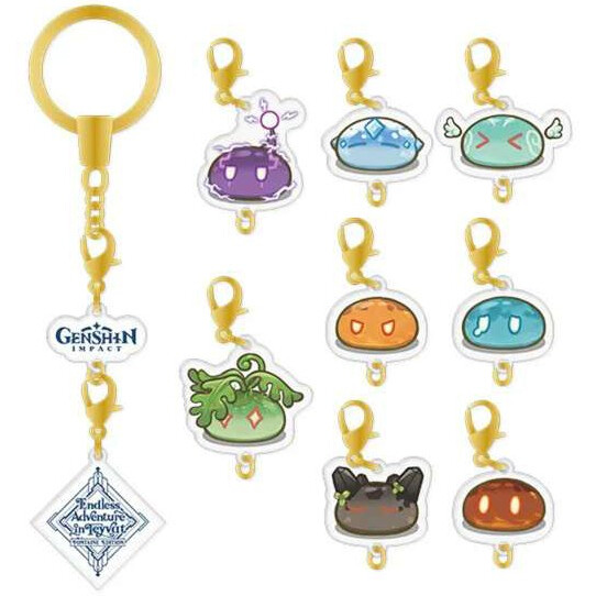 Набор брелоков miHoYo Genshin Impact 2023 Fontaine Art Exhibit Chibi ...