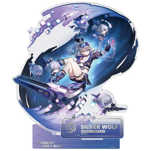Фигурка miHoYo Honkai: Star Rail Character Standee Nihility Silver Wolf ...