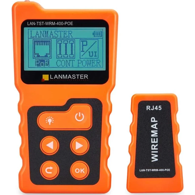 Тестер витой пары Lanmaster LAN-TST-WRM-400-POE: купить в интернет магазине Регард Москва: цена ...