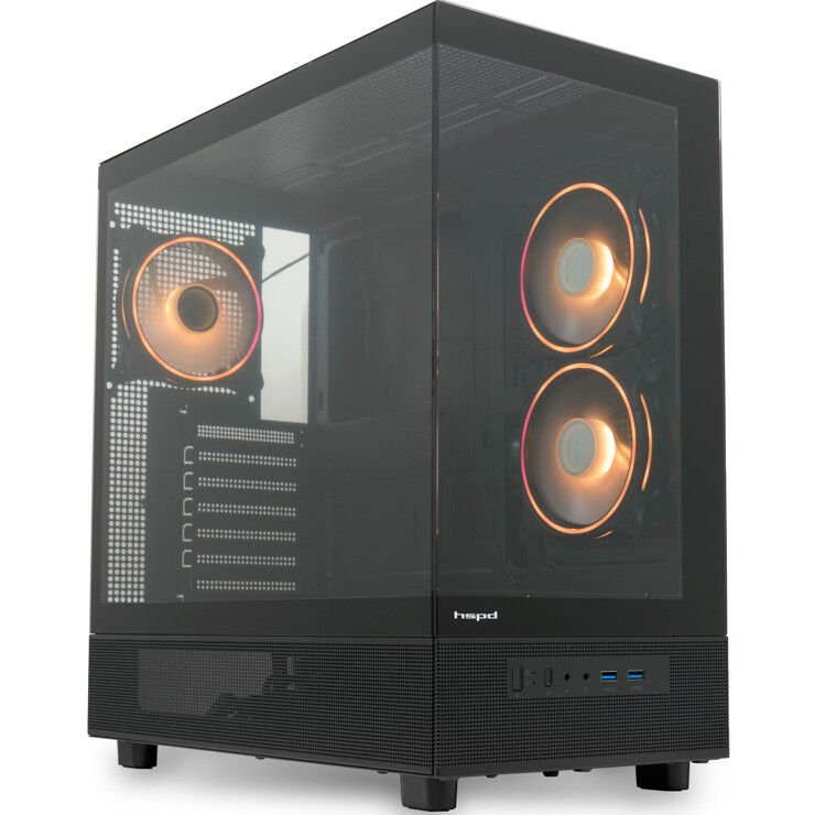 Описание корпуса HSPD F710-TGBK-ARGB Black в интернет магазине Регард ...
