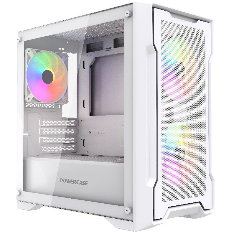 Корпус Powercase Mistral Micro X3W ARGB White: купить в интернет ...