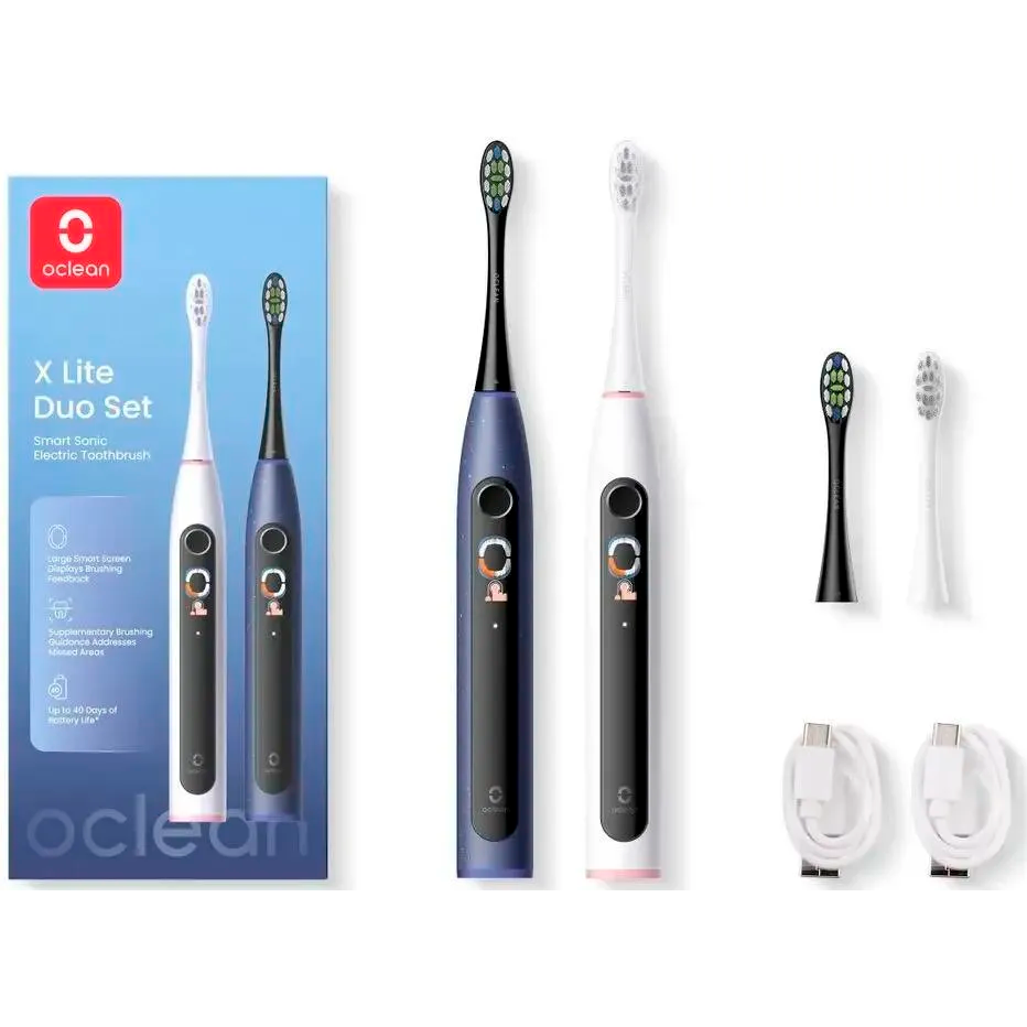 Зубная щётка Oclean X Lite Duo Set Dark Blue/Grey: купить в интернет магазине Регард Москва ...