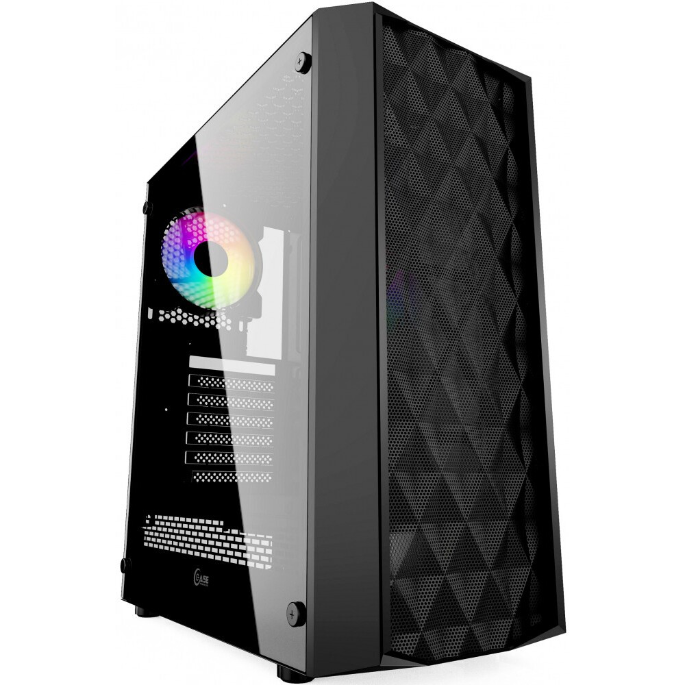 Корпус Powercase Diamond Mesh LED Black: купить в интернет магазине ...
