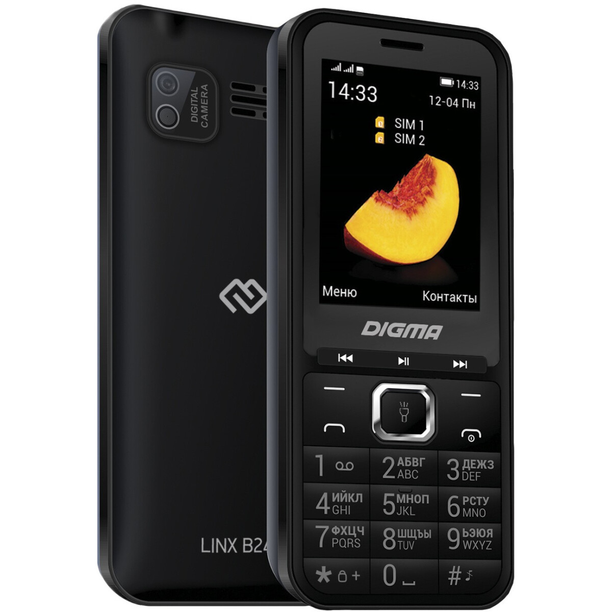 Телефон Digma Linx B241 Black: купить в интернет магазине Регард Москва ...