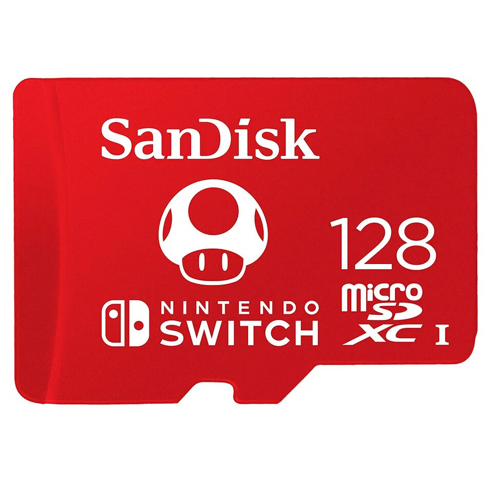 Карта памяти 128Gb MicroSD SanDisk Nintendo Switch (SDSQXAO-128G-GN3ZN ...
