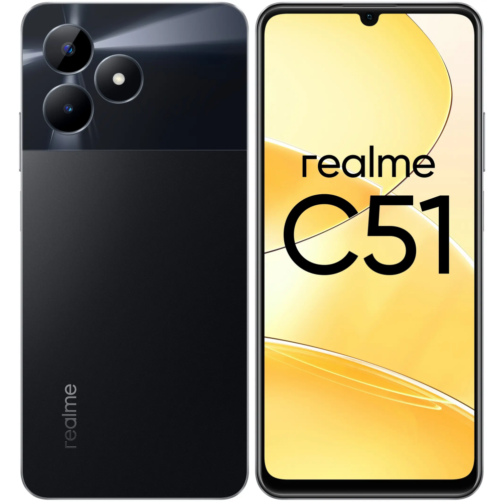 Смартфон Realme C51 4/64Gb Black (RMX3830). Описание, характеристики ...