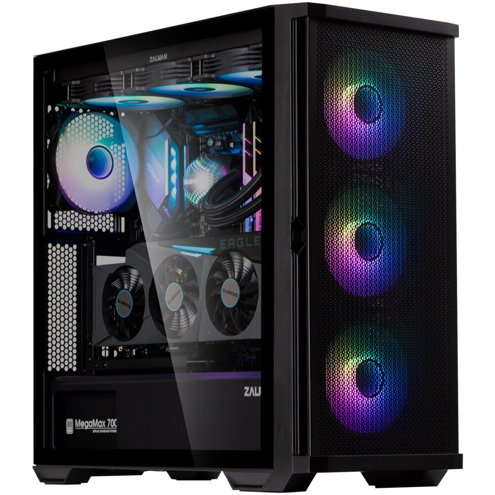 Корпус Zalman Z10 Duo Black: купить в интернет магазине Регард Москва ...